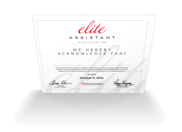 Elite Assistant Certification Course